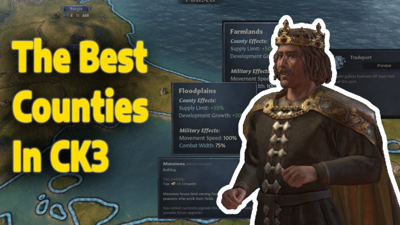 What Counties are with the most Holdings? in Crusader Kings 3 - YouTube