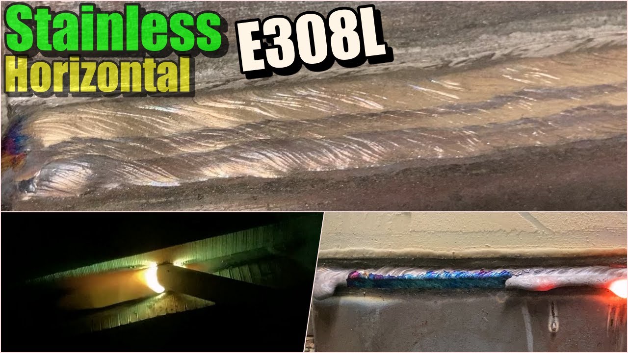 E308L Stainless Stick(SMAW) Welding / Horizontal - YouTube