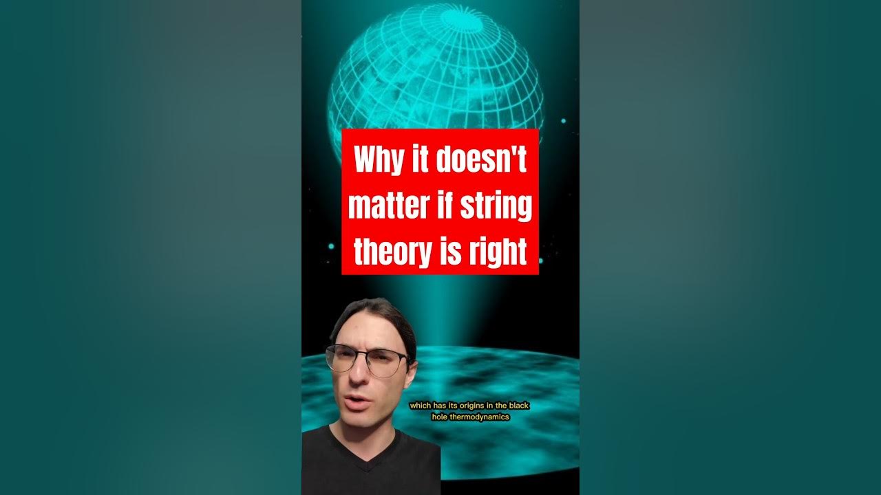 who cares if string theory is wrong - YouTube