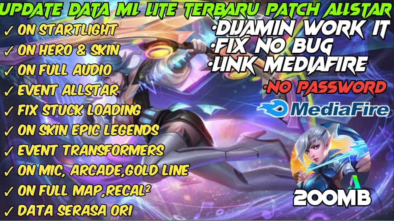 Data ML lite full event 200mb Terbaru patch Allstar - ML Lite - Cara ...