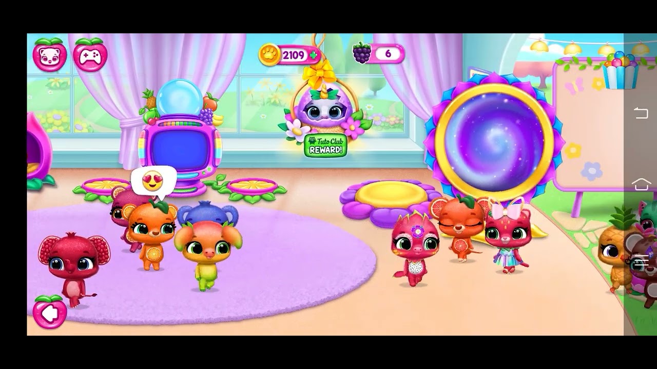 FRUITSIES game New dress and shoe and makeup the doll play with baby ...