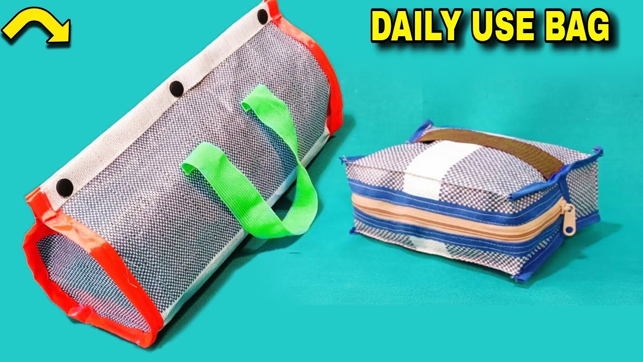 DIY BAG - HOW TO SEW 2 WATER PROOF BAGS FOR DAILY USE ?? - YouTube