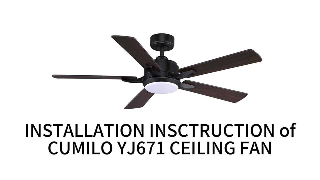 Voice Control Smart Ceiling Fan with Light Installation instructions ...