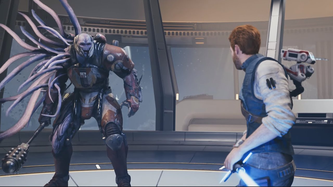 Cal Kestis vs Rayvis Boss Fight Star Wars Jedi Survivor - YouTube