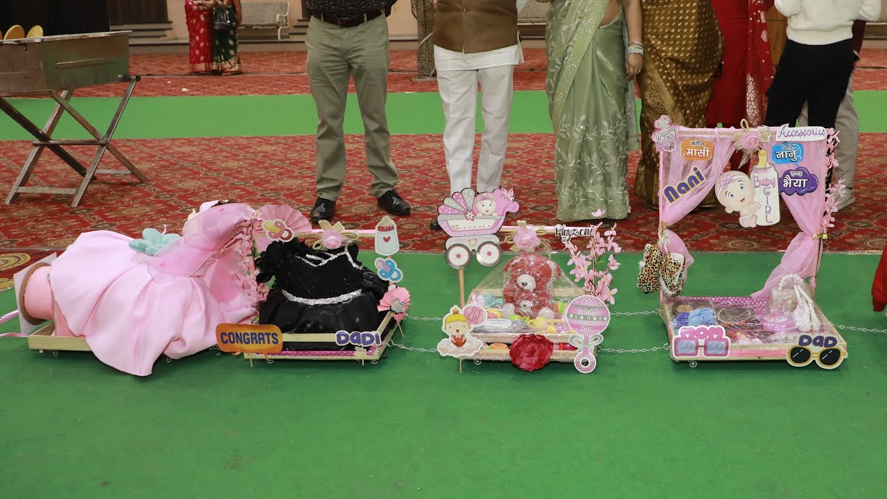 Baby Girl Trousseau packing ideas | Nanihal Express Train presentation ...