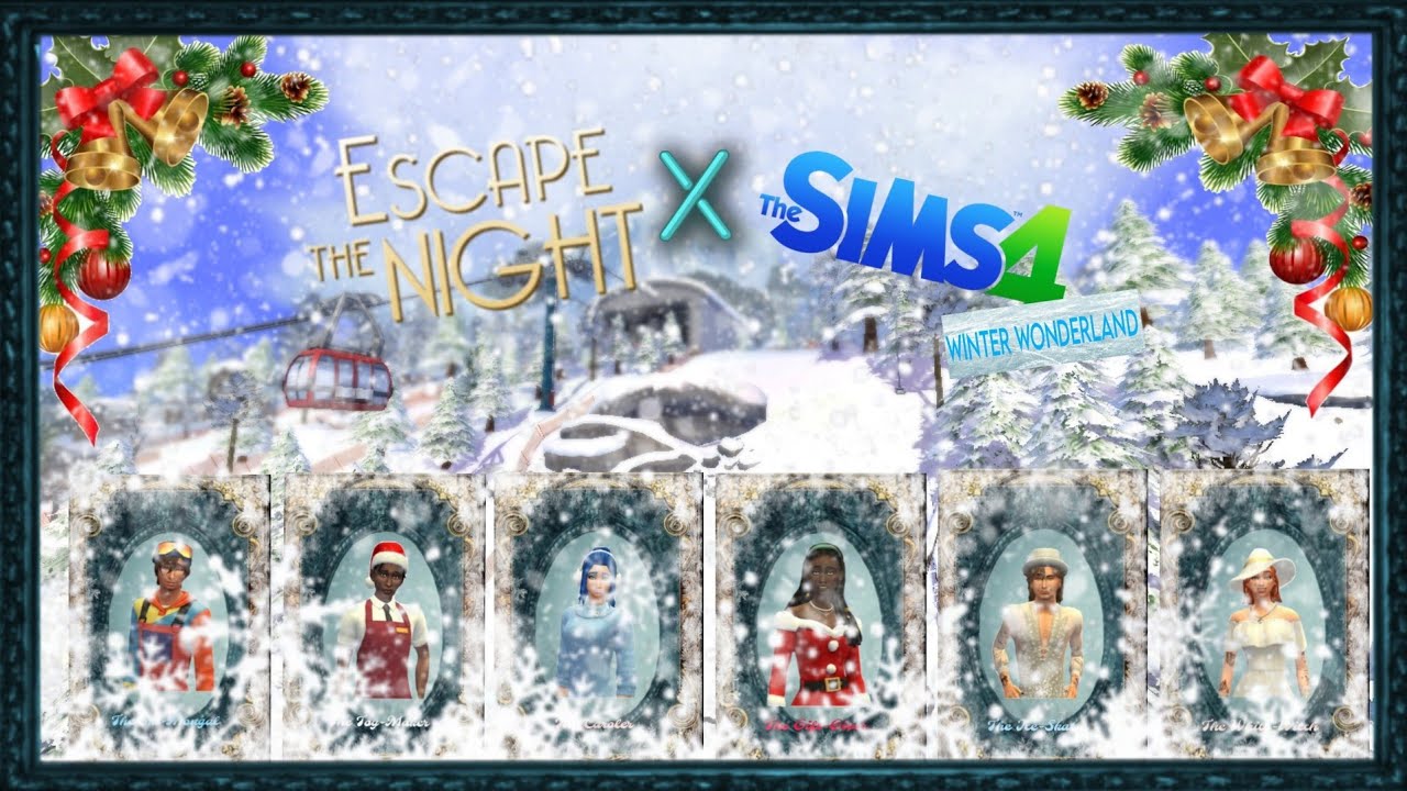 I Made An Escape The Night X Sims 4 Because Winter Vibes - YouTube