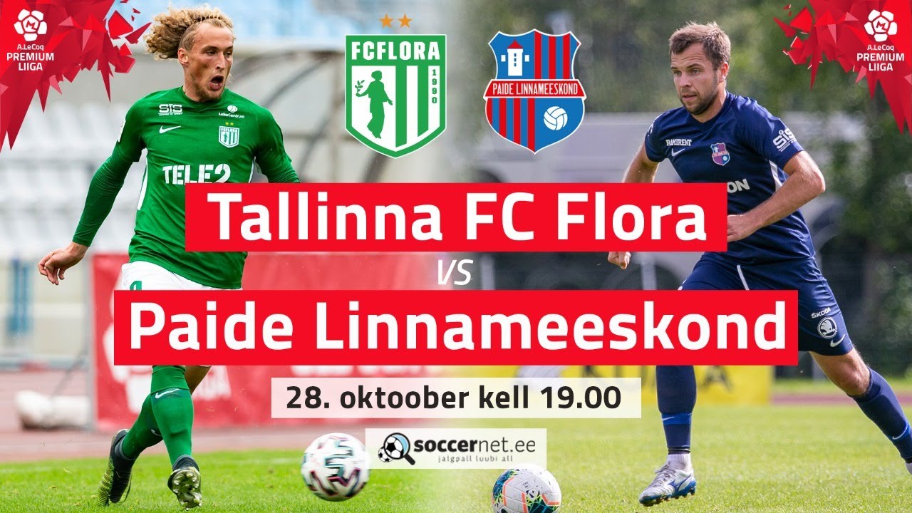 TALLINNA FC FLORA - PAIDE LINNAMEESKOND PREMIUM LIIGA 21. voor - YouTube