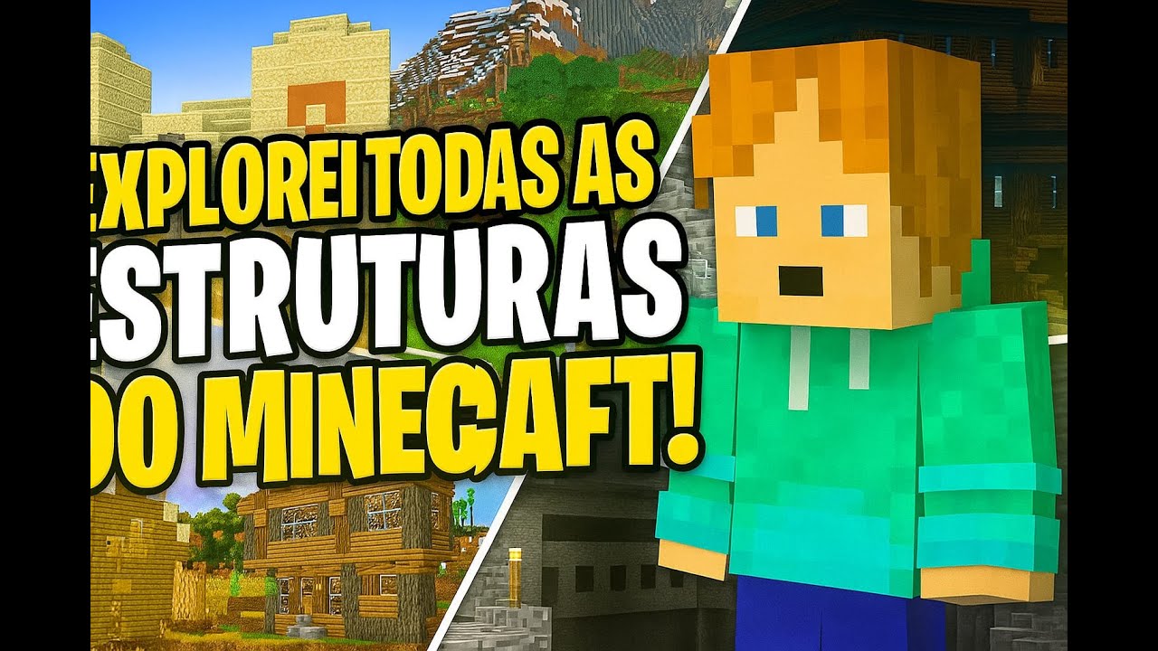Explorei TODAS as ESTRUTURAS do Minecraft - O Filme. Survival Craft #5 - YouTube