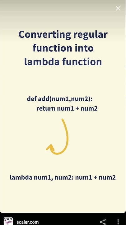 What is Lambda? | Function in Python - YouTube