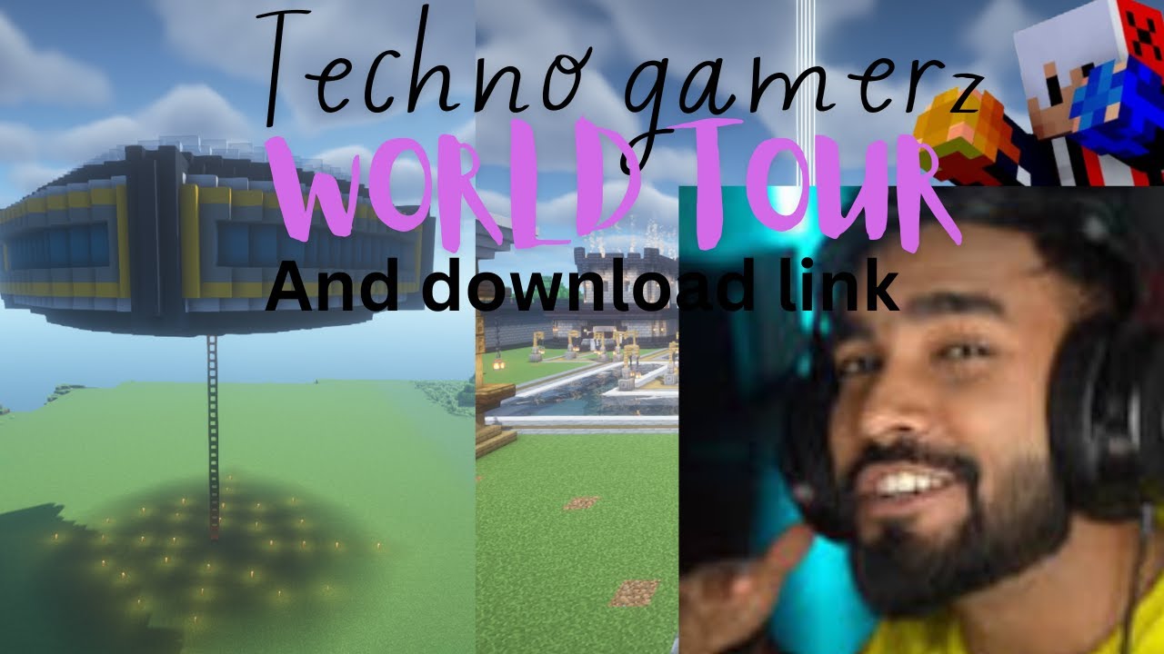Techno gamerz house tour and download link for java and mcpe minecraft ...