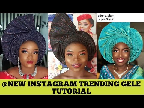 NEW INSTAGRAM TRENDING GELE TUTORIAL - YouTube