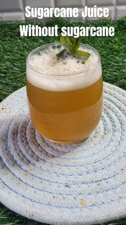 sugarcane Juice without sugarcane | summer refreshing drink # ganne ka juice #shortsfeed ...