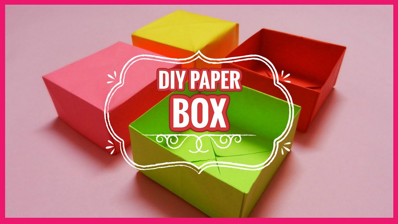 DIY Paper make box - YouTube
