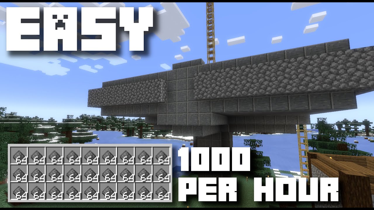 How to Build a Simple Minecraft Creeper Farm - YouTube