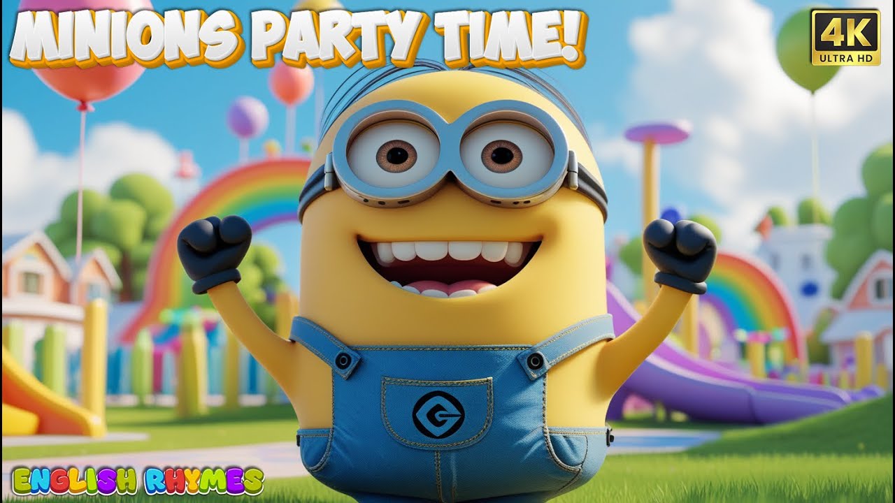 Minions Party Time | Fun Rhymes English | Kids Rhymes & Babies Songs ...
