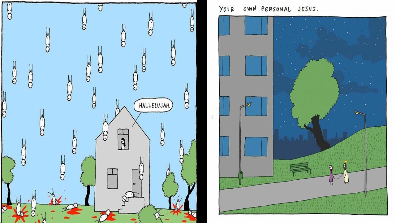 Icelandic Cartoonist Reveals His Grim Sense Of Humor - YouTube