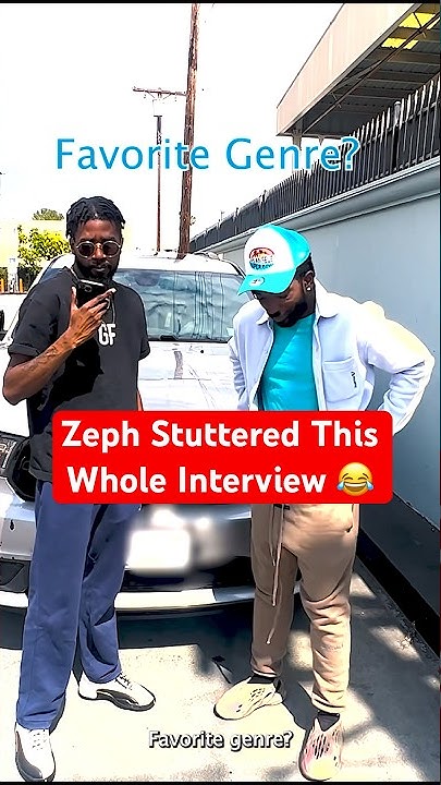 Zeph Really Kept Stuttering 😂 #zeph #streetinterview #poudii #rapper # ...