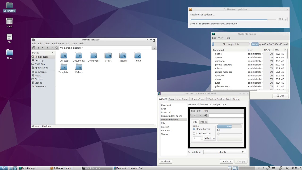 Lubuntu 17.10 Beta 1 Run Through - YouTube