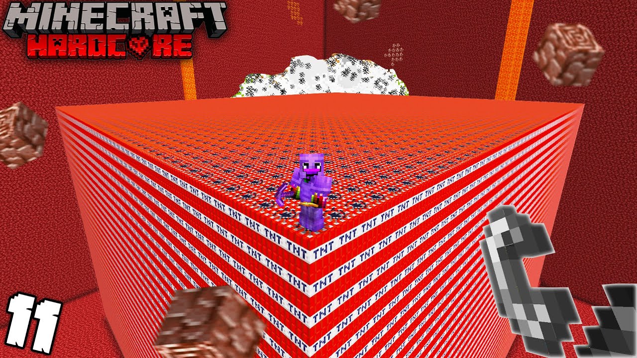 I Exploded 20,000 TNT For NETHERITE in Minecraft Hardcore! - YouTube