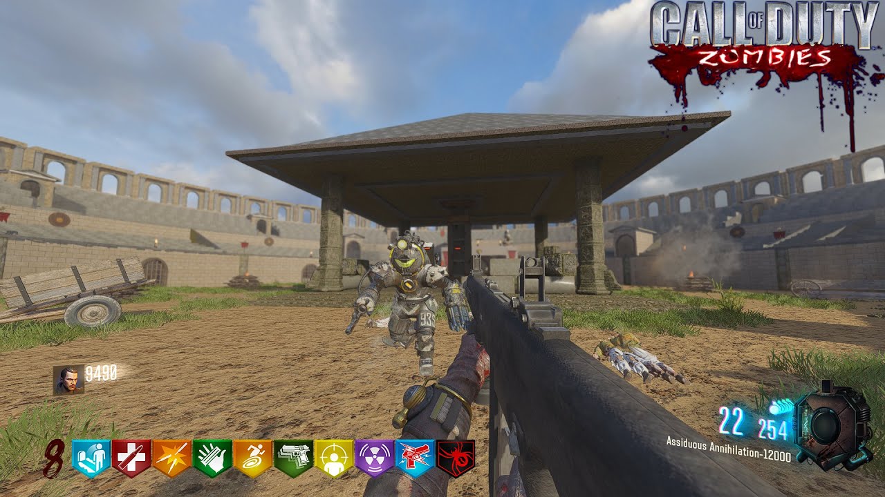 NUEVO ZOMBIES EN EL COLISEO ROMANO RETO CUSTOM ZOMBIES | BLACK OPS 3 ...