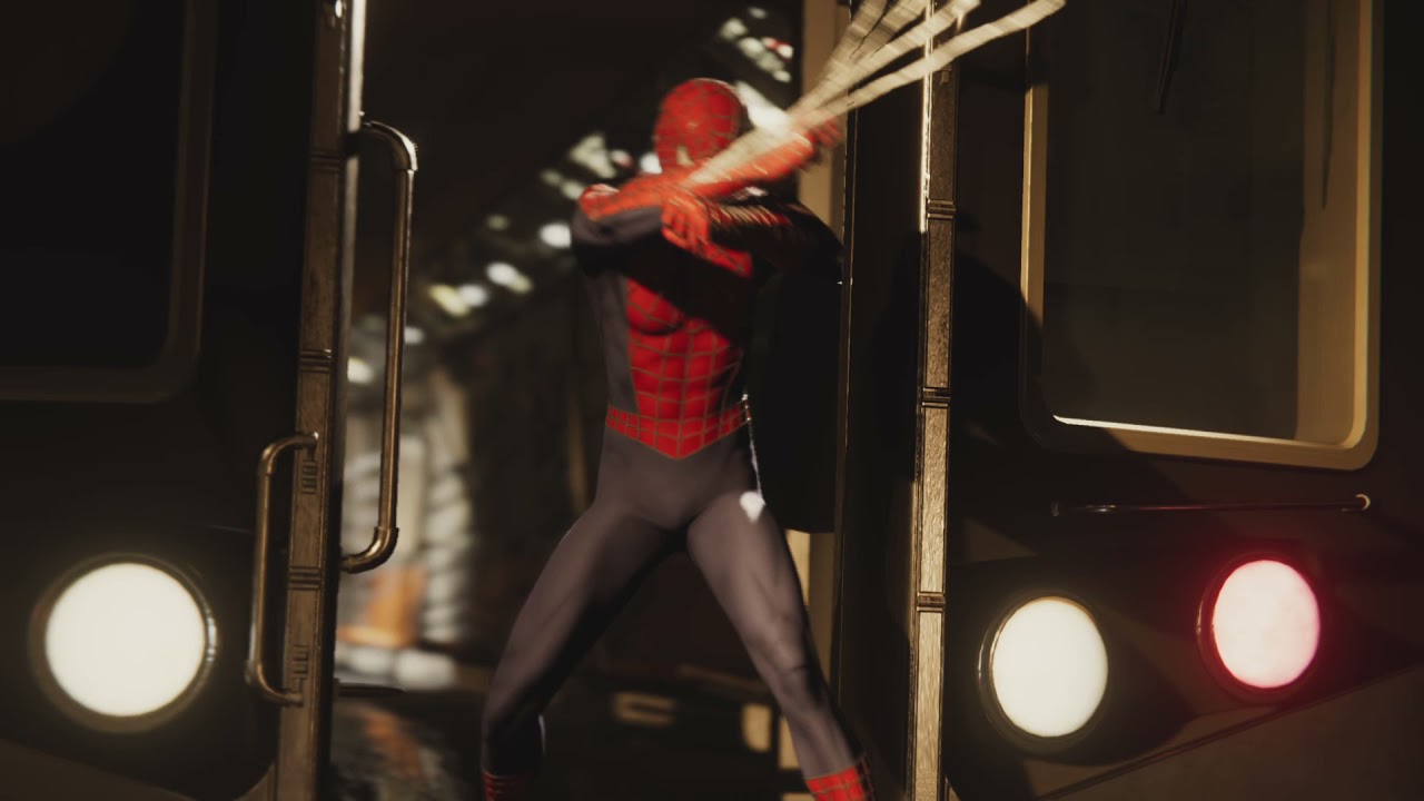 Marvel's Spider-Man Spiderman 2 Train scene reference scene - YouTube