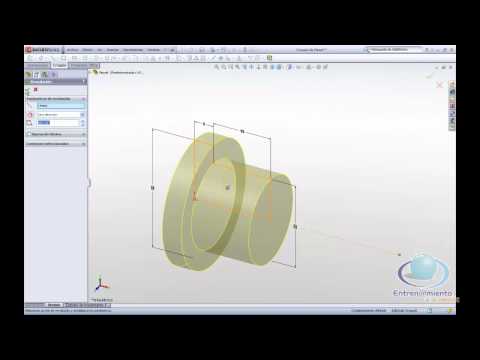 Tutorial Solidworks 2012. Pieza 3 Bushing - YouTube