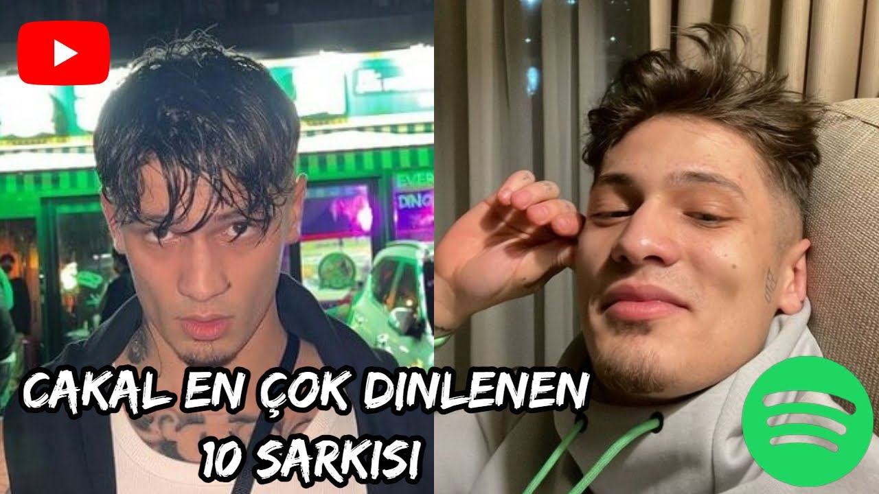 Cakal'ın En Çok Dinlenen 10 Şarkısı (Spotify + Youtube) #cakal - YouTube