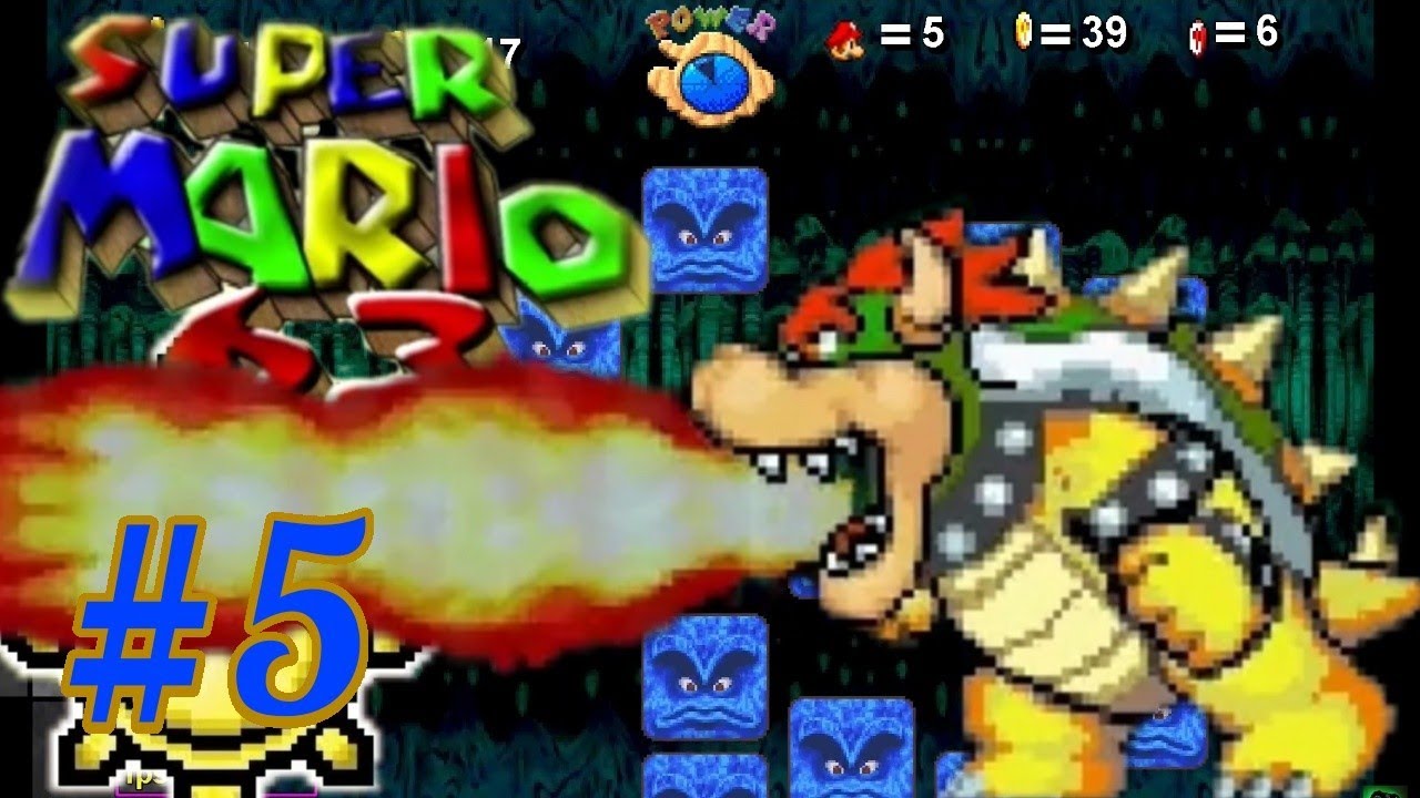 Super Mario 63 | #5 ⭐ Bowser's First Trap (In the Dark World) [WT 100 % ...
