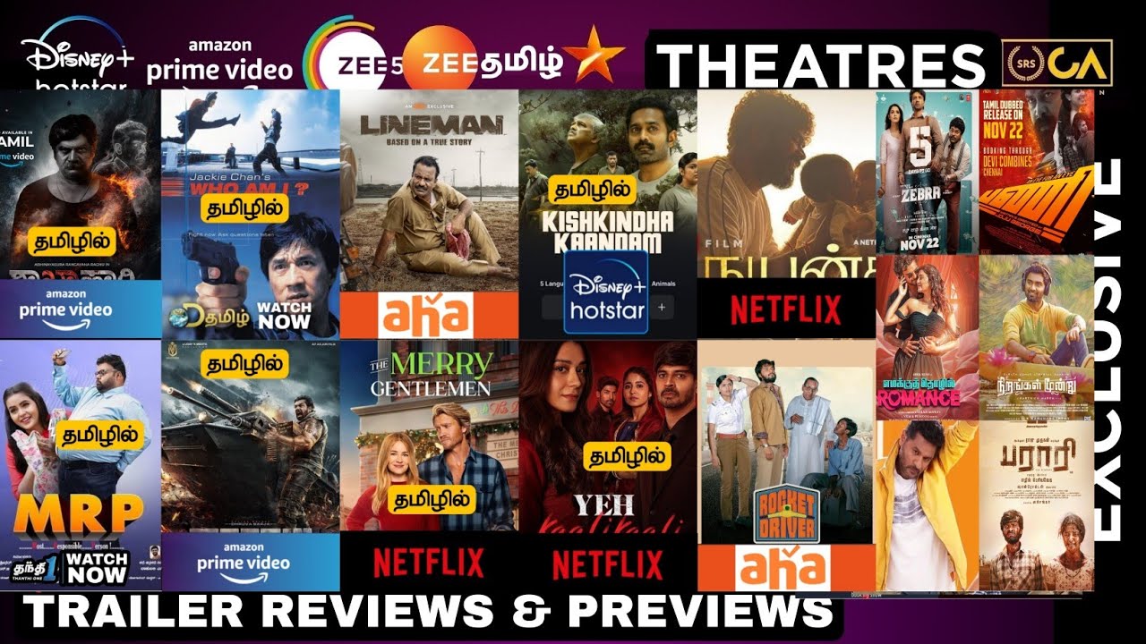 This Week All OTT Releases & Theatre Releases & Tv Premieres List ...