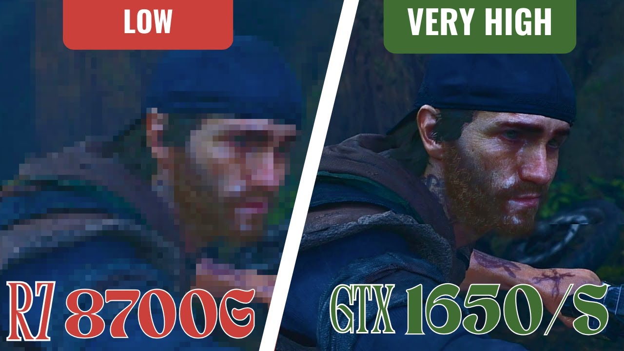 days gone graphics comparison 1080p - YouTube