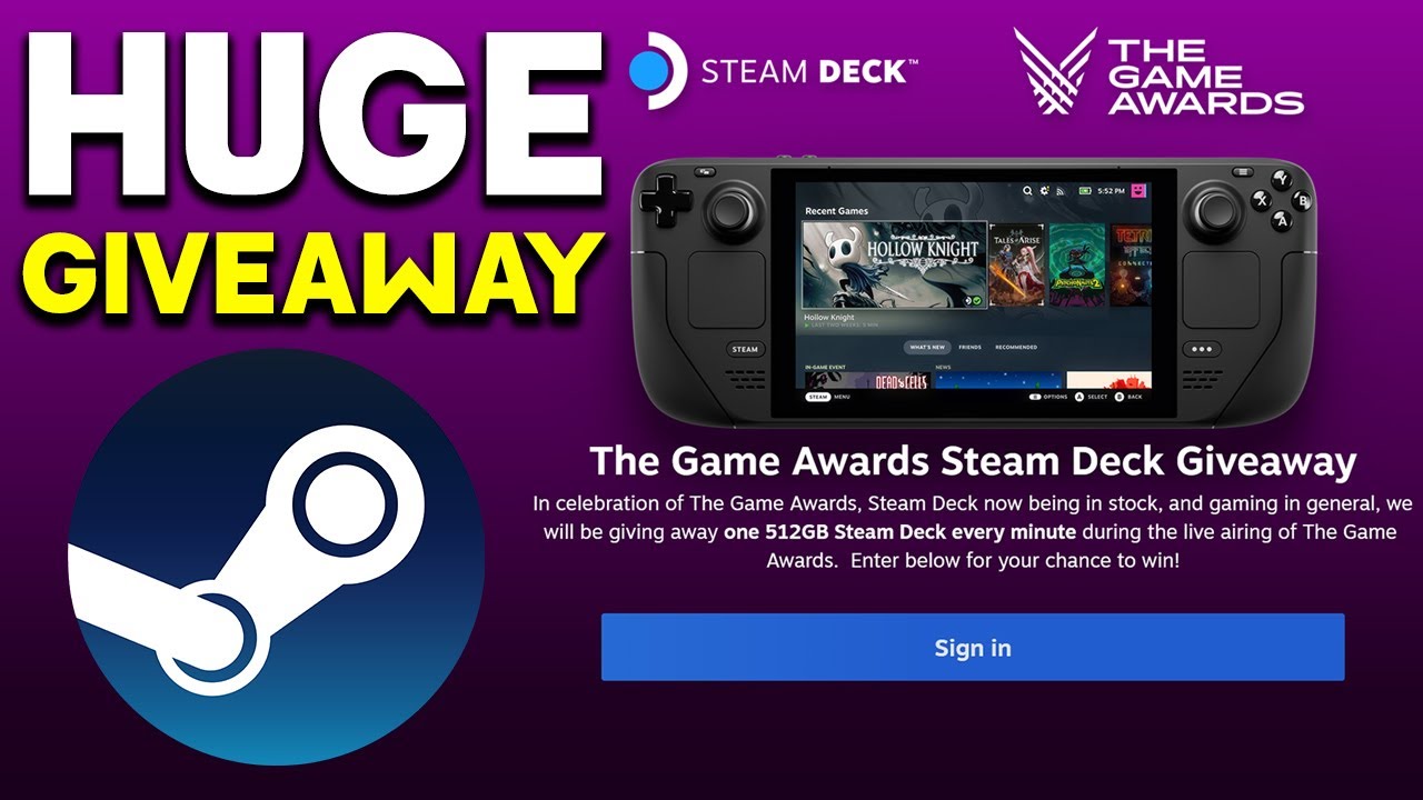 BIG STEAM NEWS - GIGANTIC STEAM DECK GIVEAWAY + NEW STEAM GAME PAGE AND ...