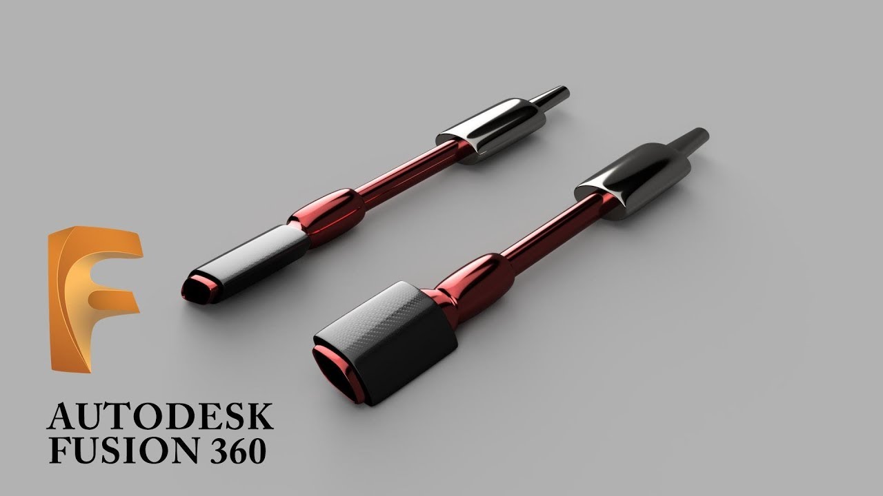 How to make Dual Exhaust Pipe in Autodesk Fusion 360 Speed Run - YouTube