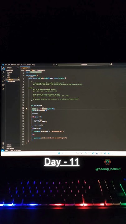 Day 11 Challenge ๐ฏ Java Programming ๐จโ๐ป Codingnolimit Shorts Youtubeshorts Coding Java