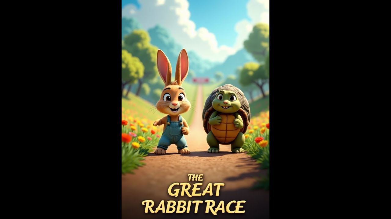 Animated video for kids || Best video for kids || The Great Rabbit Race ...