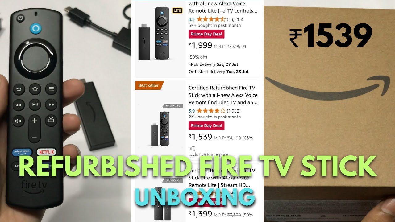 Certified Refurbished Fire TV Stick (3rd Gen) Unboxing - YouTube