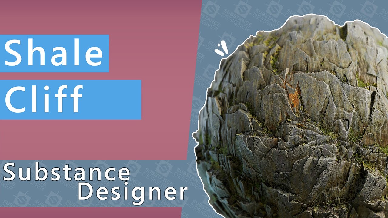 Substance Designer - Shale Cliff Tutorial (No Commentary) - YouTube