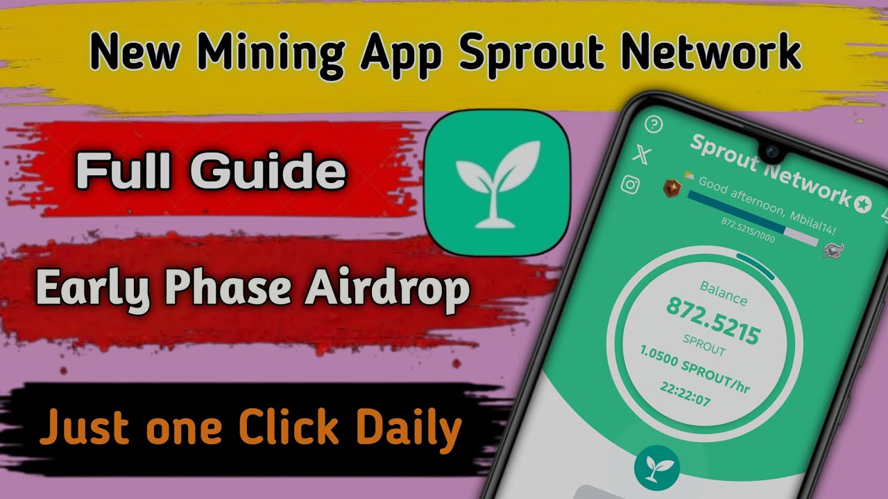 Sprout Network Mining App / New Mining Project / Sprout Network - YouTube