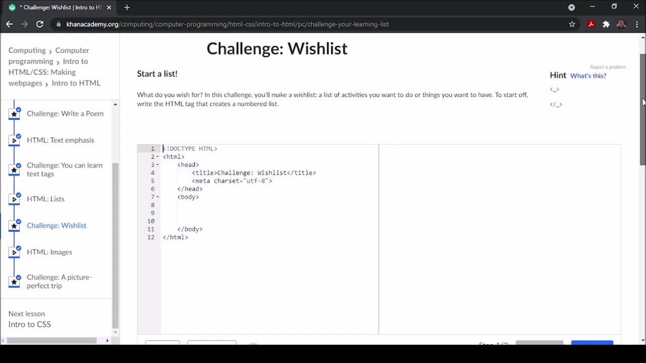 Challenge Wishlist khan Academy - YouTube