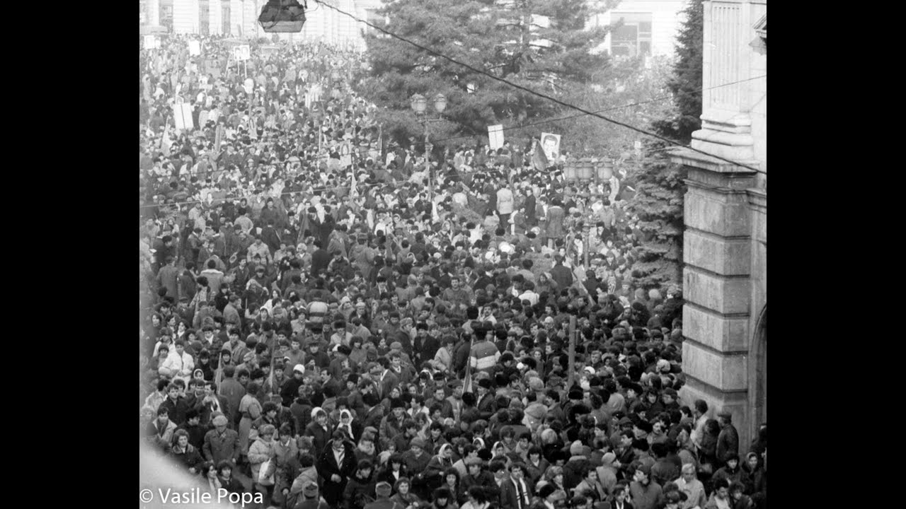 Imagini in premiera, 21 decembrie 1989, dupa mitingul lui Nicolae ...