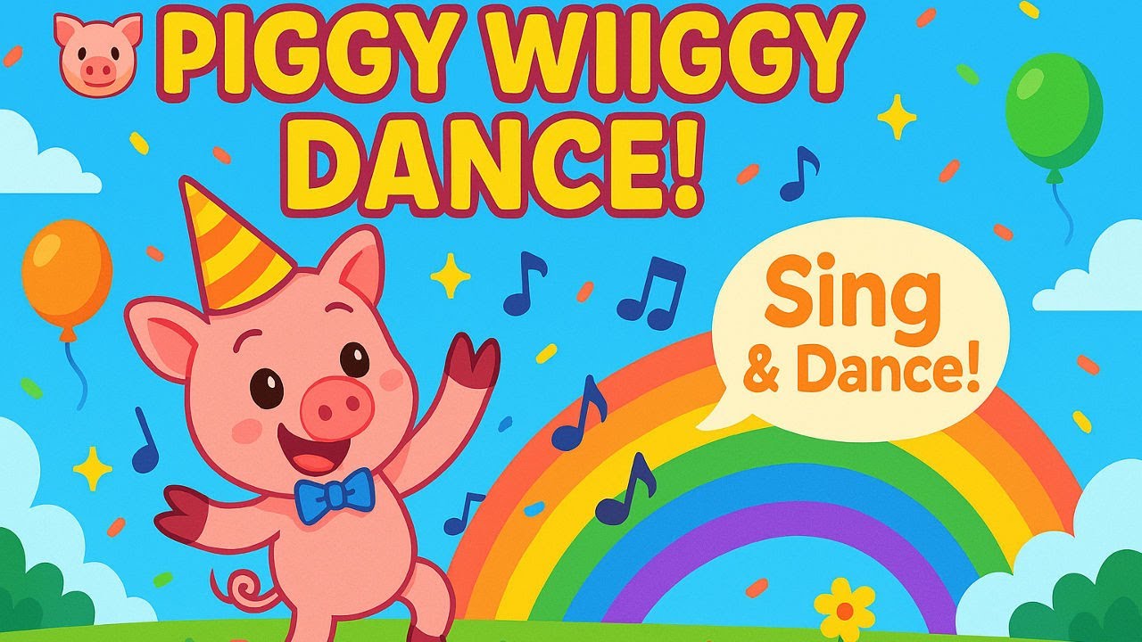 Piggy Wiggy Dance! | Fun Kids Song & Dance | Sing Along & Move! 🎶👶 ...