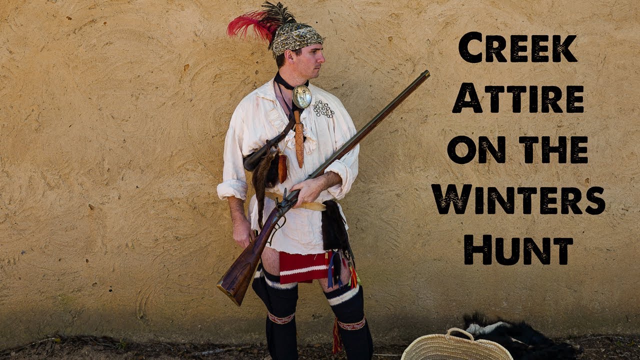 Muskogee Creek Attire on the Winters Hunt - YouTube