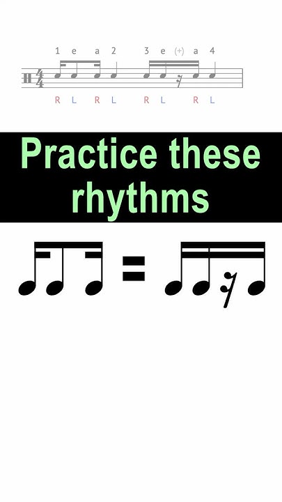 16th Note Rhythm Exercise @ 80 bpm - YouTube