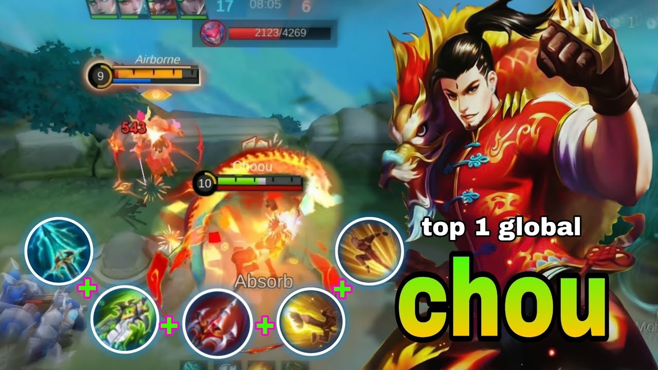 Chou One Shot Build 2024 (best one shot build) Gameplay-top 1 chou ...