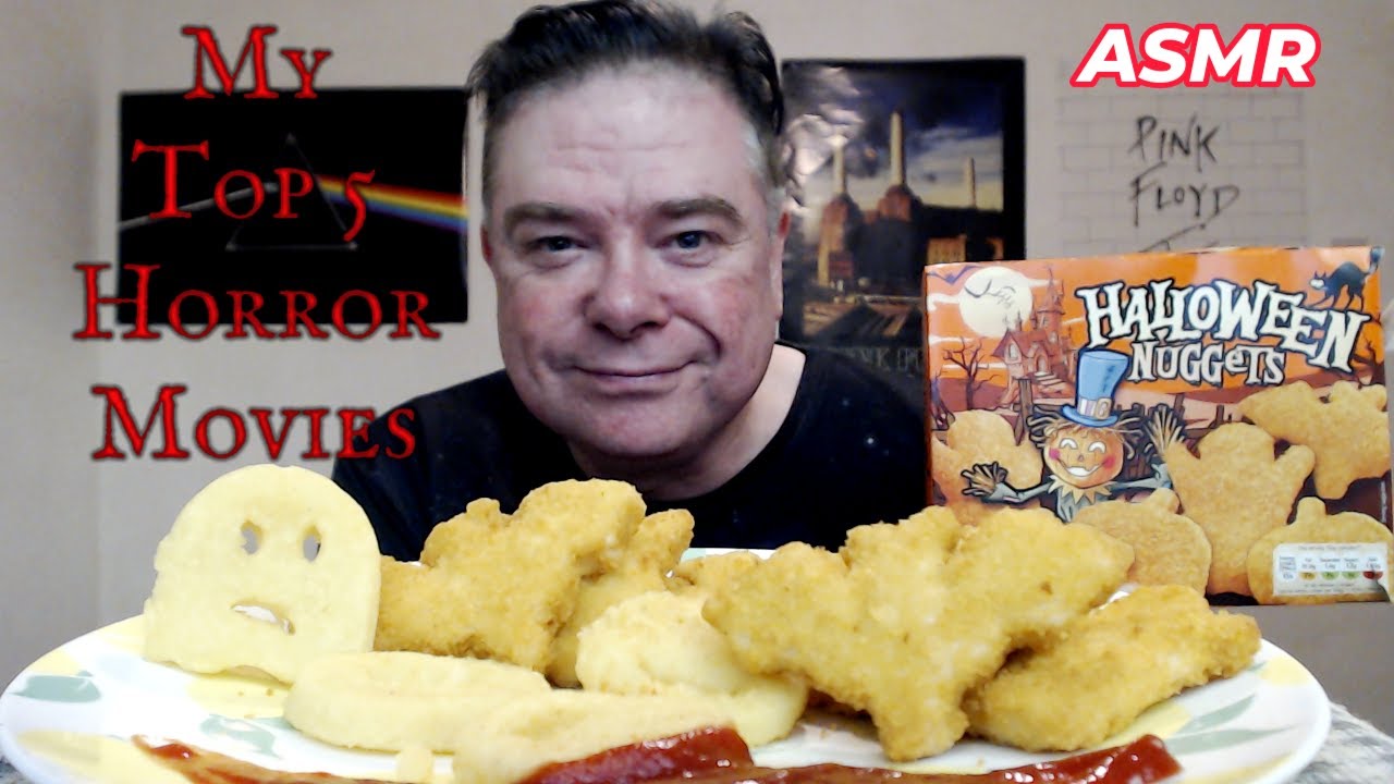 ASMR - Eating Halloween Nuggets | My Top 5 Horror Movies (With ...