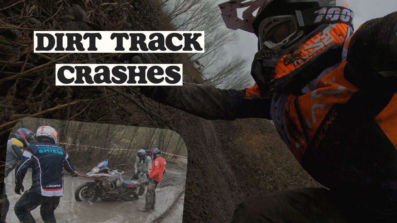 Dirt Track day with Multiple Crashes - YouTube