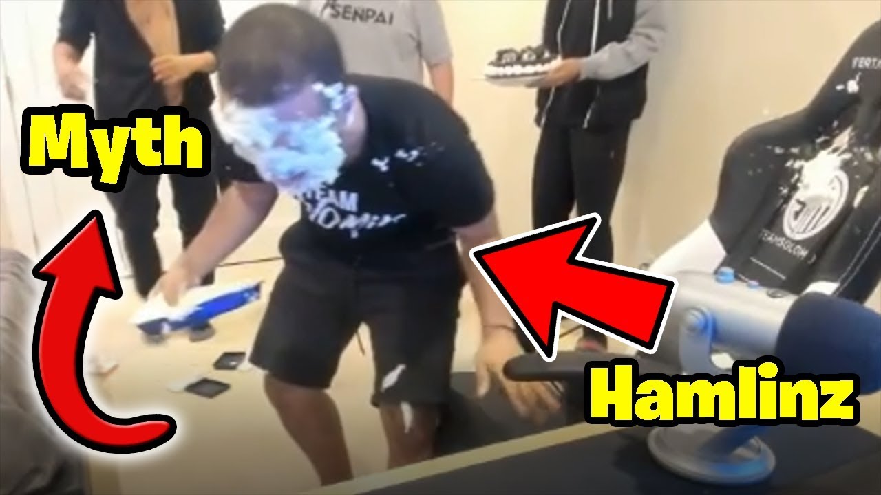 TSM Myth SLAPS TSM Hamlinz WITH A PIE FOR HIS BIRTHDAY!!! | Fortnite ...