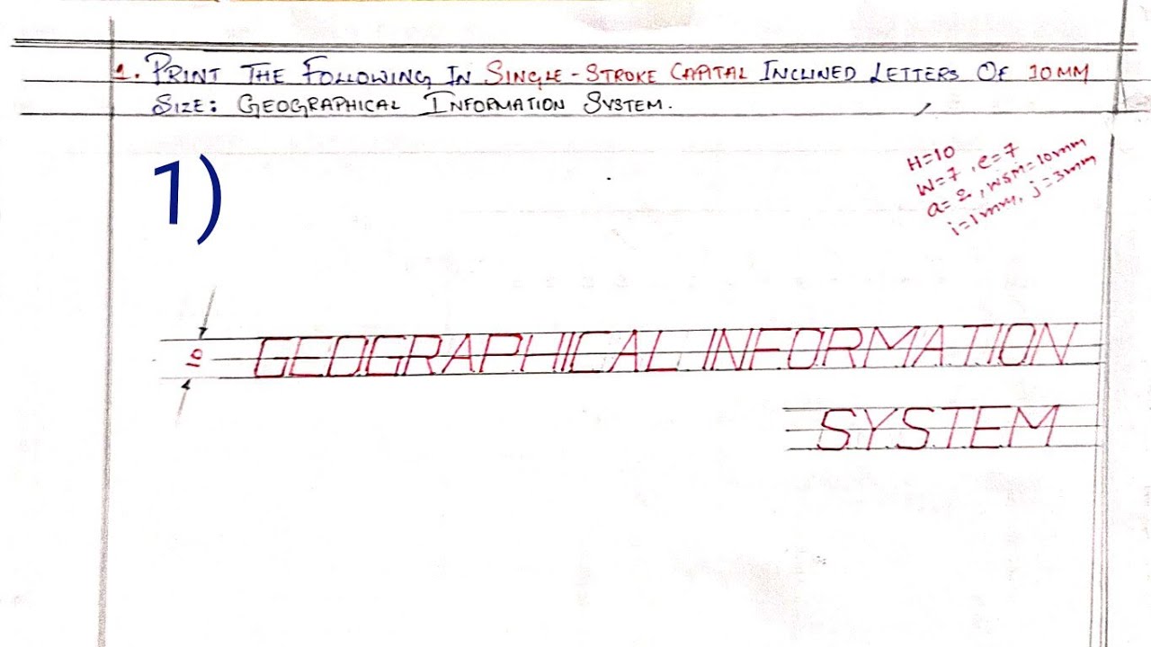 LETTERING AND NUMBERING IN ENGINEERING DRAWING I DME -QUESTION & ANSWER ...