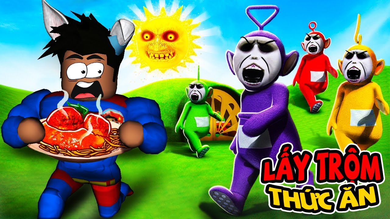 Nếu Tui Lấy Trộm Thức Ăn của những Bé Rối Tubbies !! - Roblox | Hungry ...