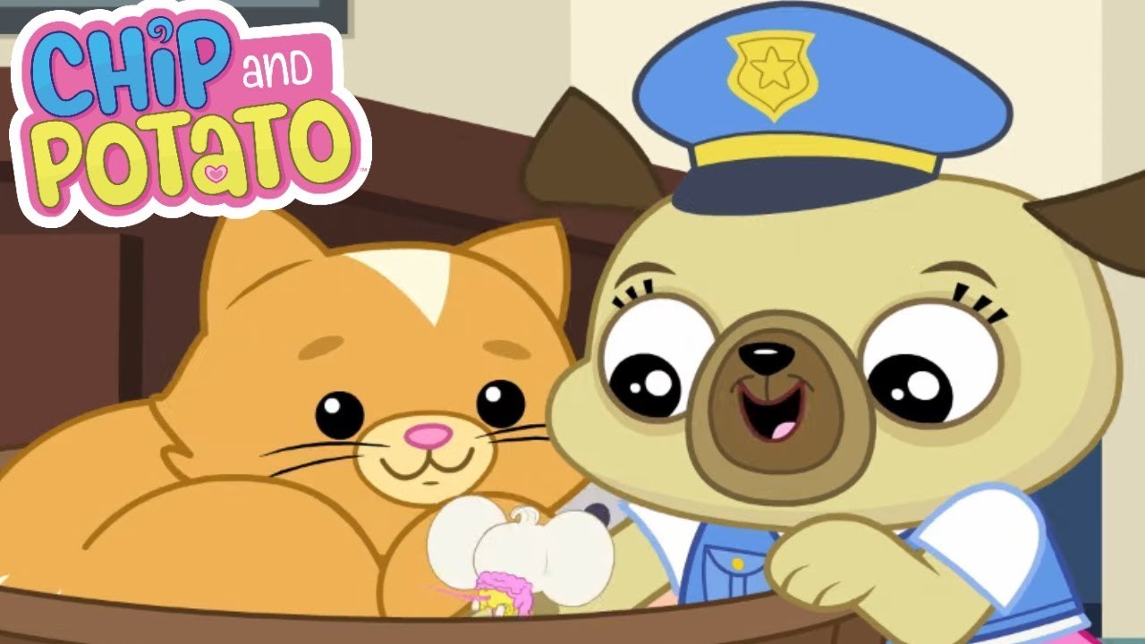 Chip and Potato | Pup Chip Is At The Police Station! | Cartoons For Kids | Netflix WildBrain ...