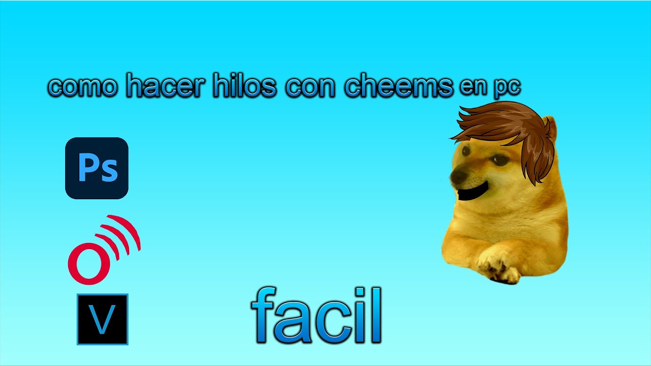 Como hacer hilos con cheems en pc - YouTube